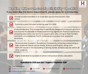 Apply For A Scholarship Today | Harding Miller Education Foundation